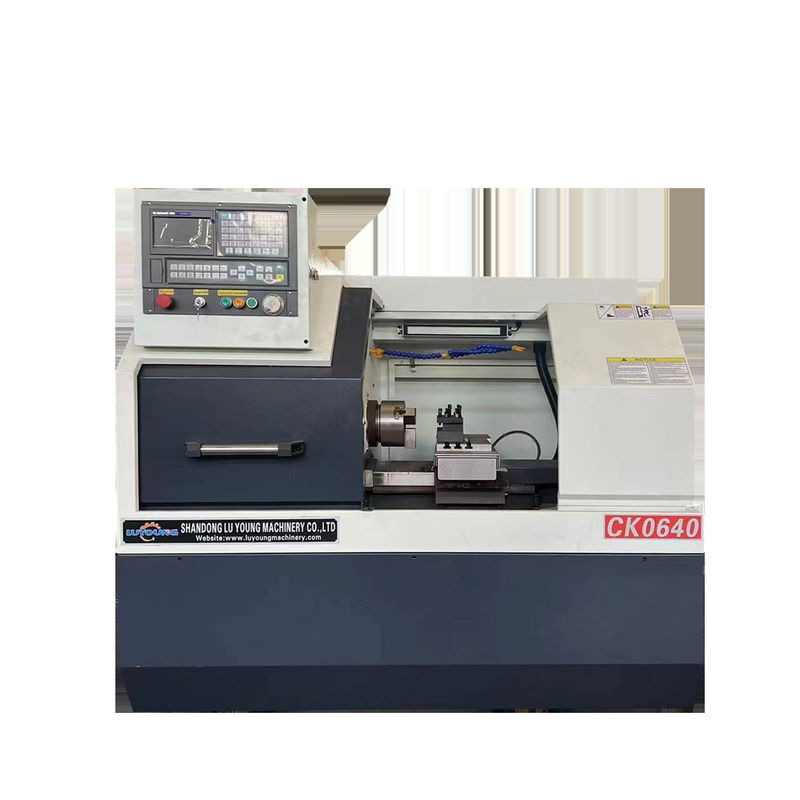 CK0640 CNC Lathe Machine with Hydraulic Chuck & Gang Tool Holder