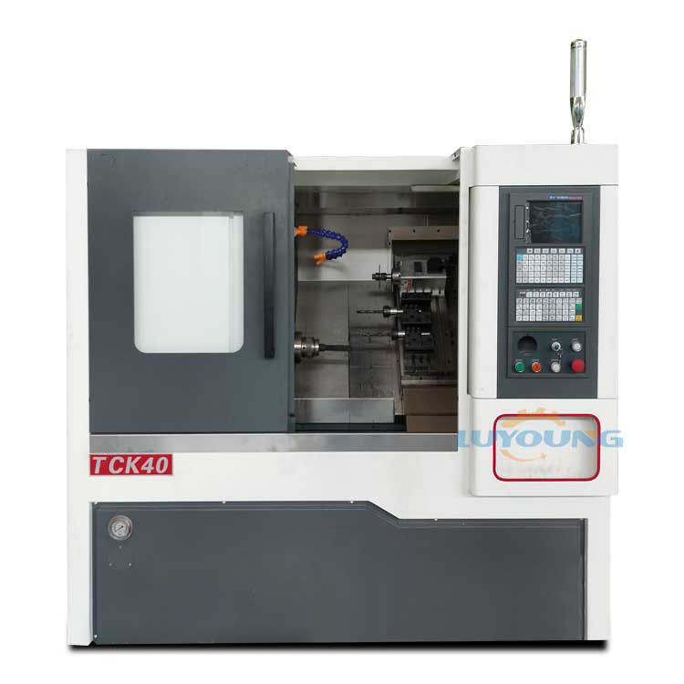 TCK40 Slant Bed CNC Lathe with Gang Type Tool Holder