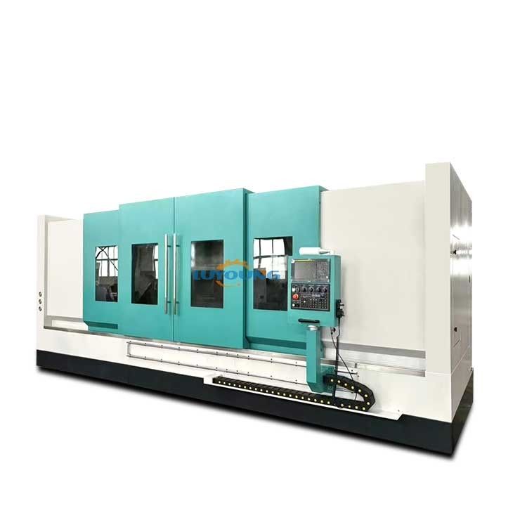 Long distance tck600-3000mm slant bed machine with driven turret y axis ...